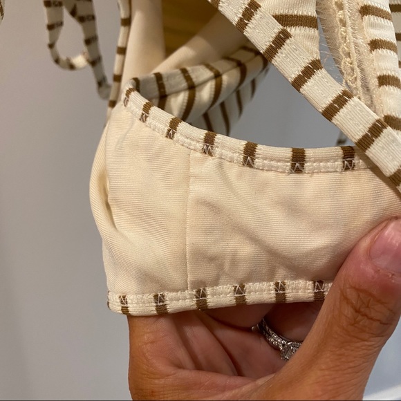 Tularosa | Swim | Tularosa Femi Vanilla Stripe One Piece Swimsuit | Poshmark